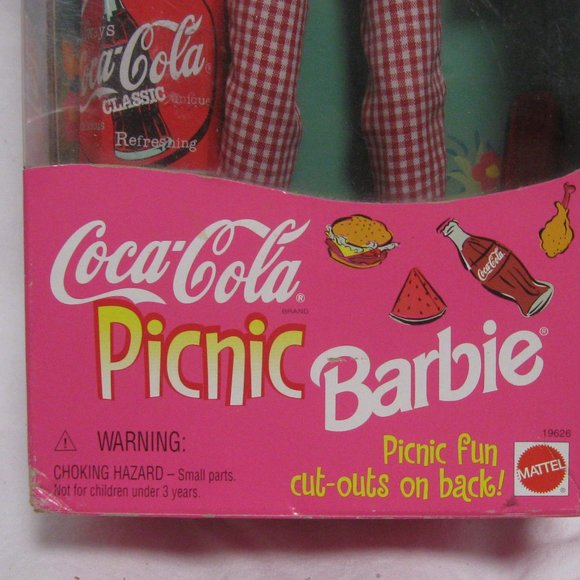 Mattel | Toys | 9s Cocacola Picnic Barbie Doll In Original Unopened Box ...